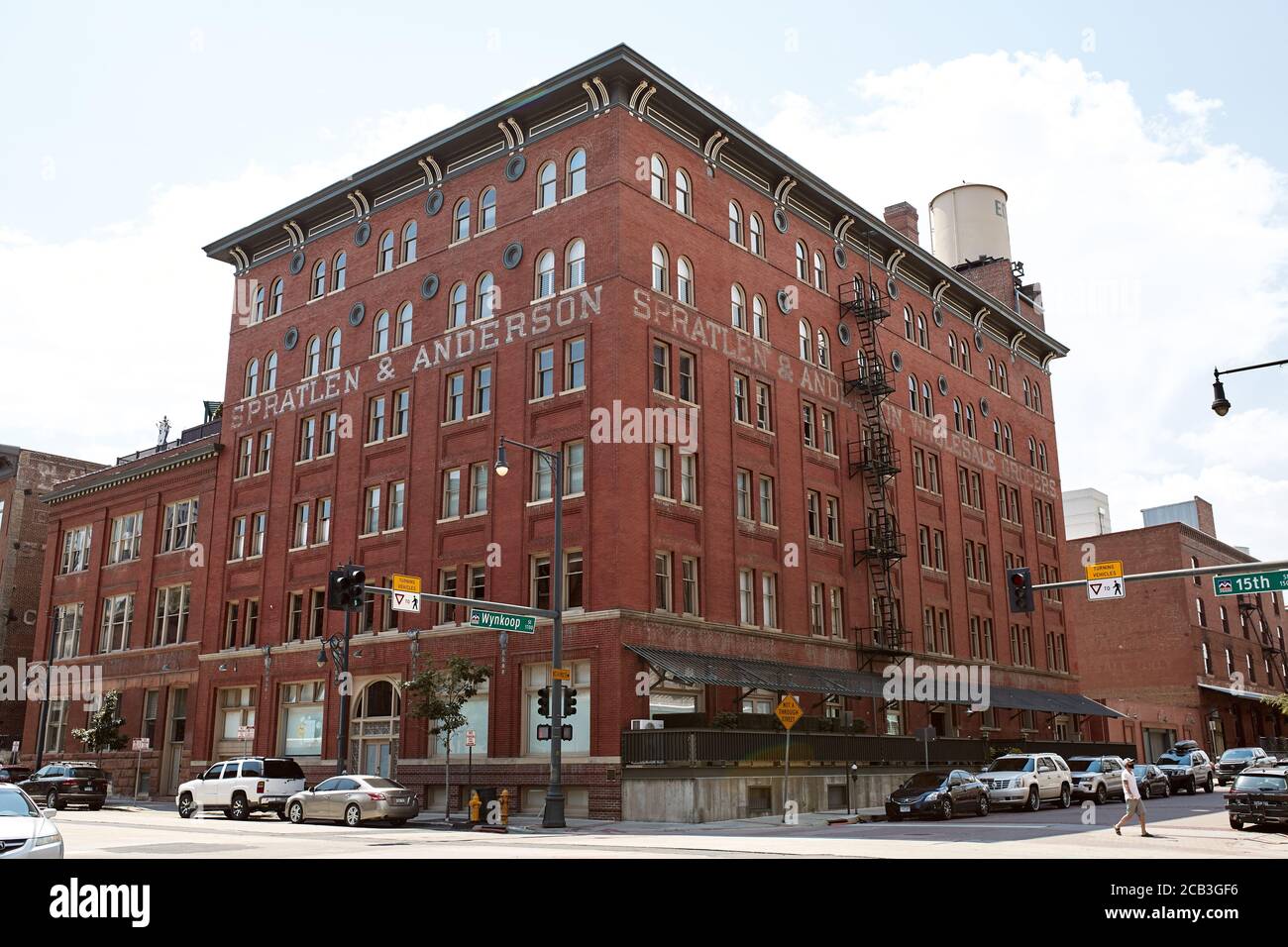 Denver, Colorado - August 4th, 2020: Ghost signs on red brick ...