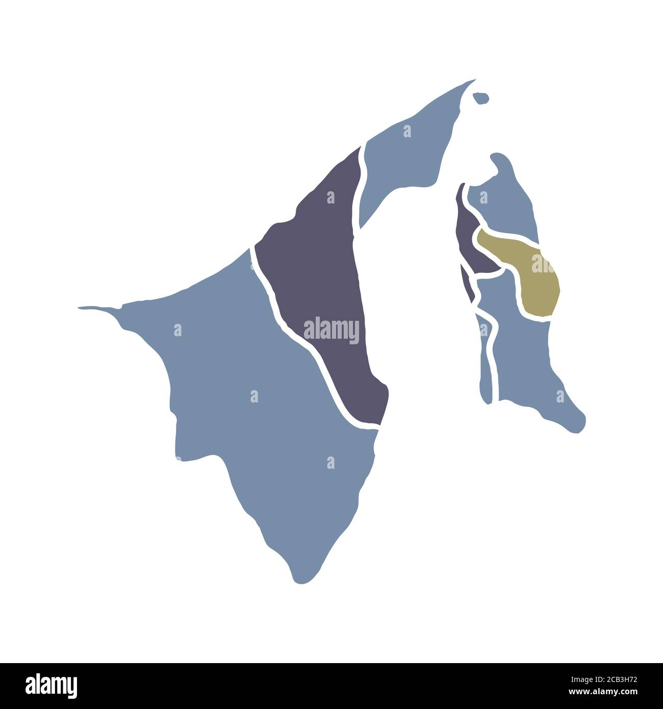 Brunei darussalam map hi-res stock photography and images - Alamy