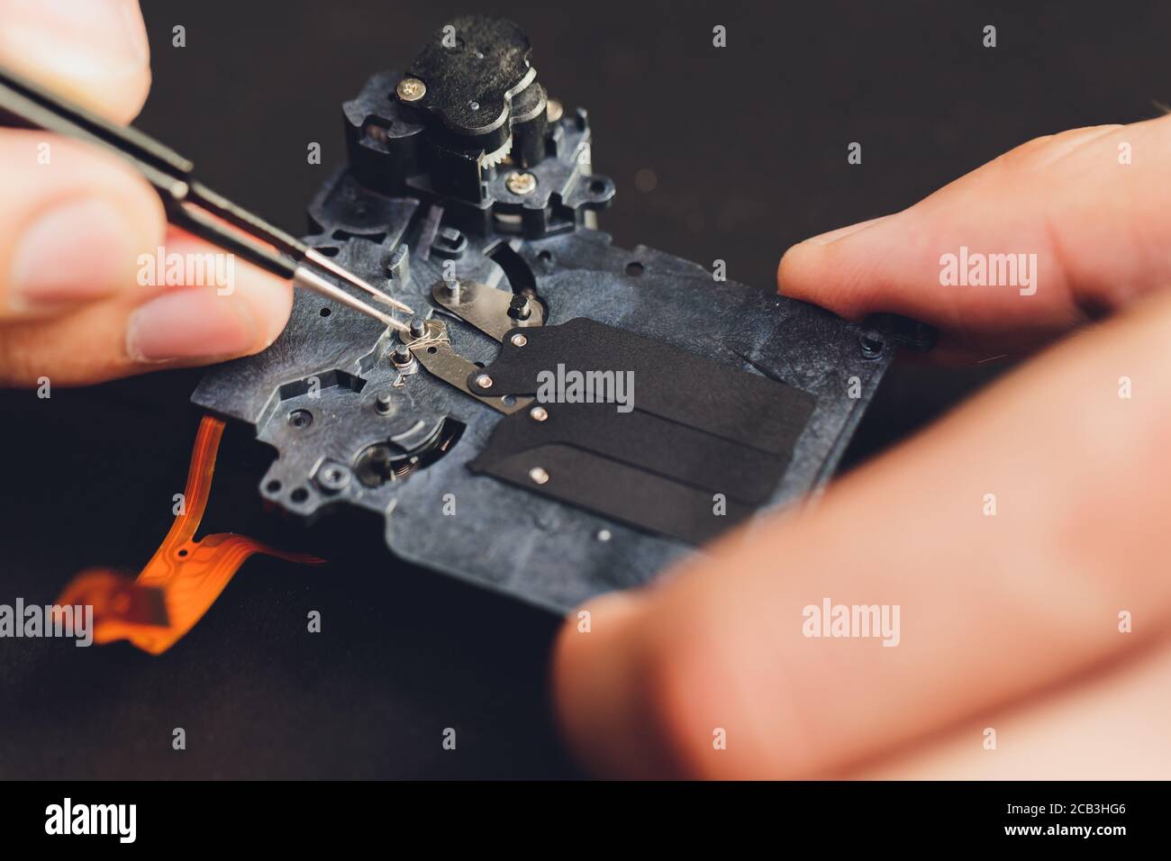 Camera shutter part. Electronic shutter device component of electronic ...