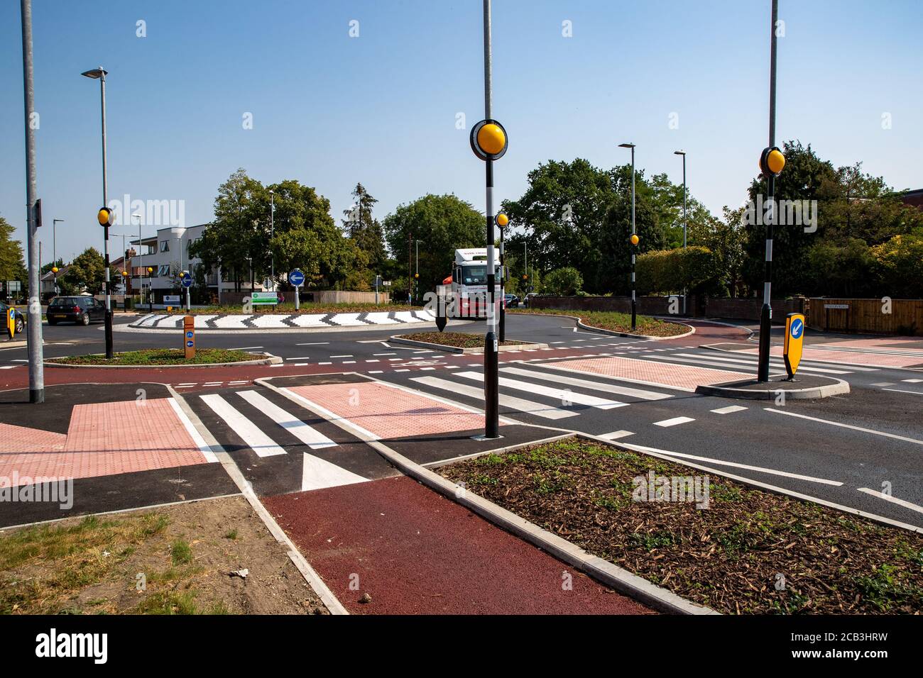 Picture dated August 10th shows the UK’s first Dutch roundabout in ...