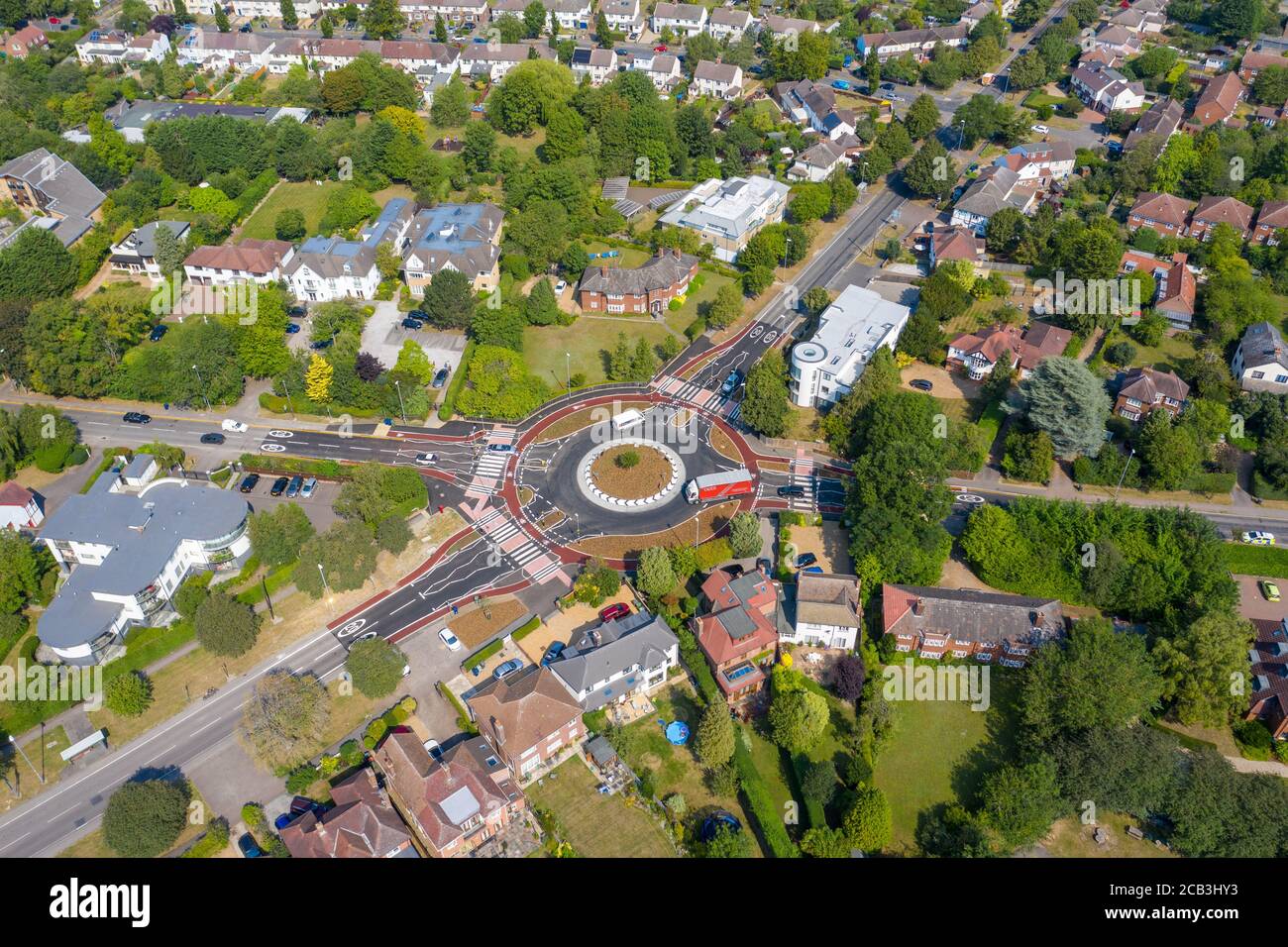 Picture dated August 10th shows the UK’s first Dutch roundabout in ...