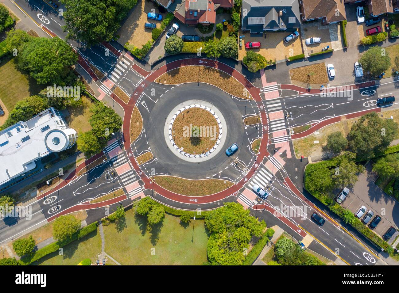 Picture dated August 10th shows the UK’s first Dutch roundabout in ...