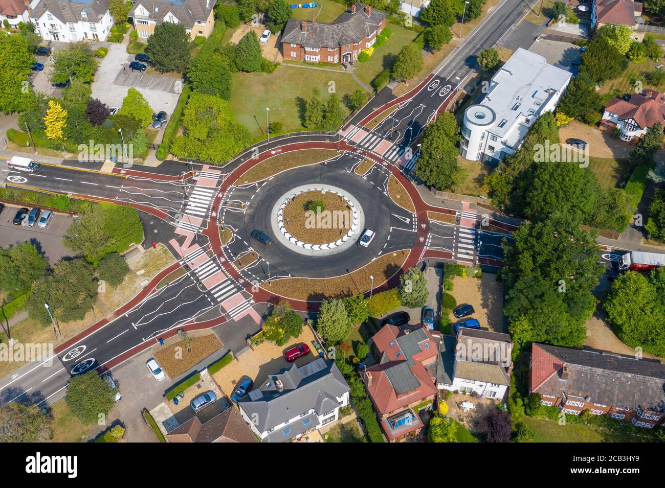 Picture dated August 10th shows the UK’s first Dutch roundabout in ...