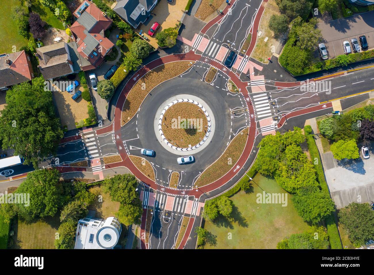 Picture dated August 10th shows the UK’s first Dutch roundabout in ...