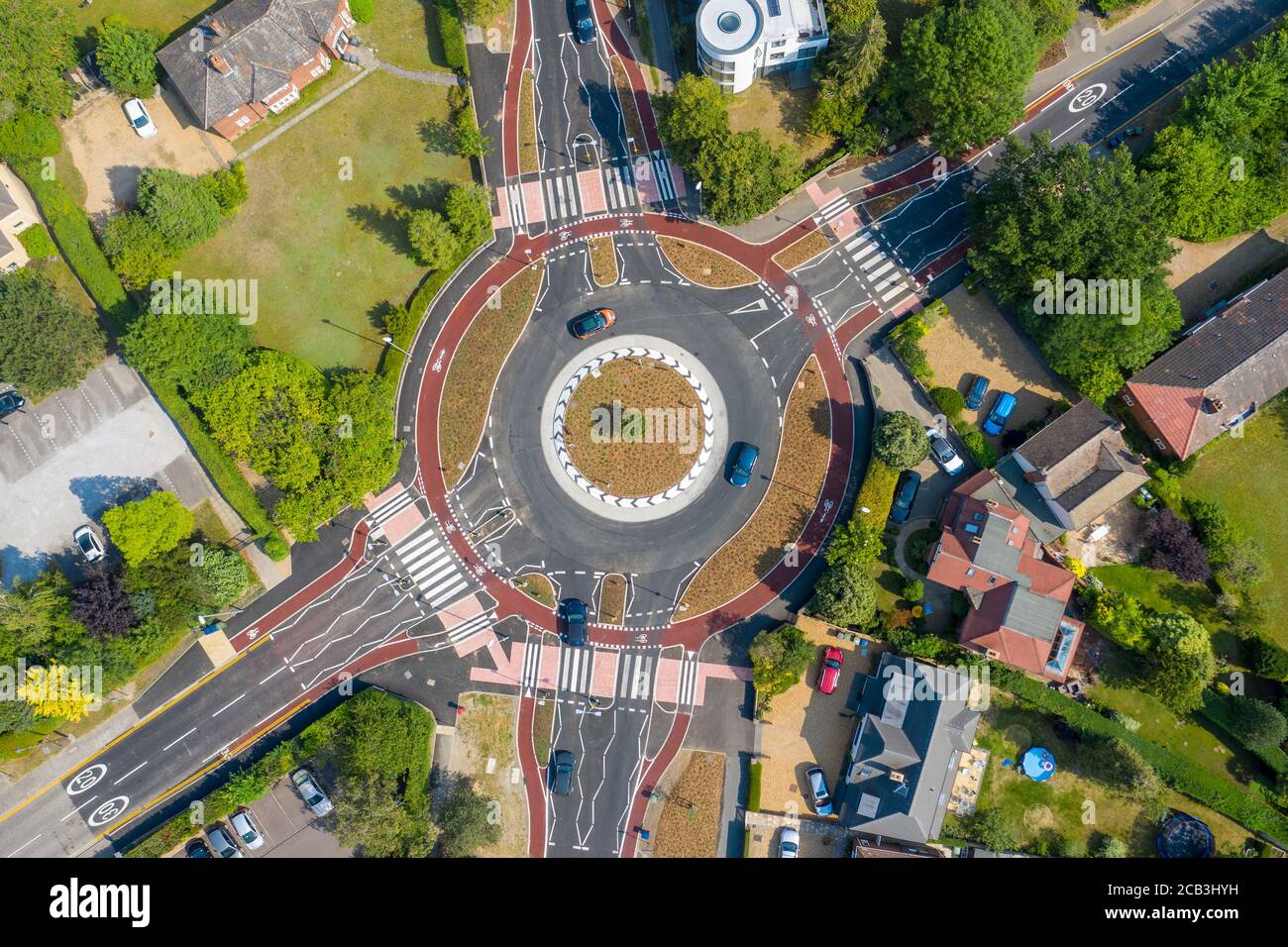 Picture dated August 10th shows the UK’s first Dutch roundabout in ...
