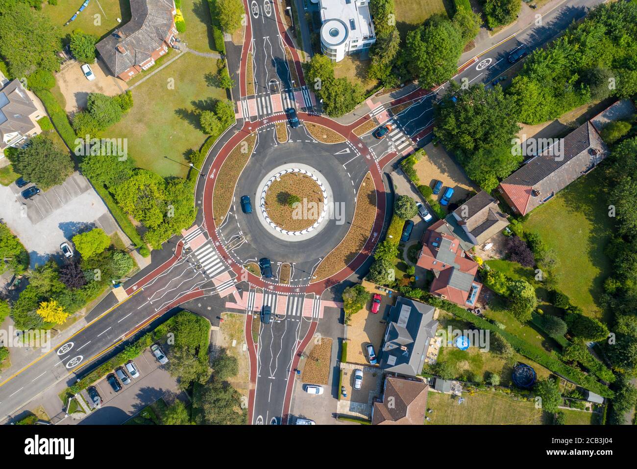 Picture dated August 10th shows the UK’s first Dutch roundabout in ...