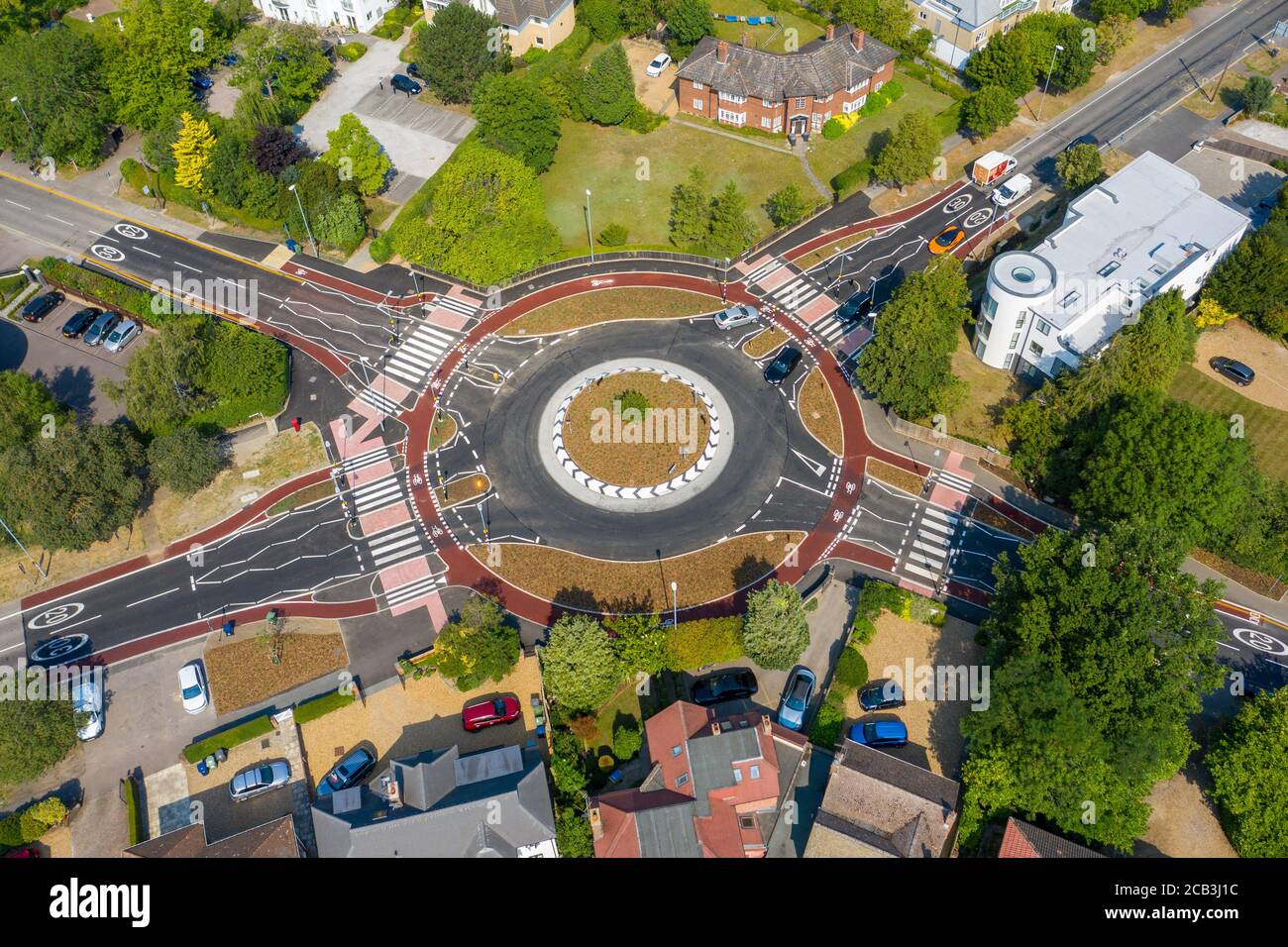 Picture dated August 10th shows the UK’s first Dutch roundabout in ...