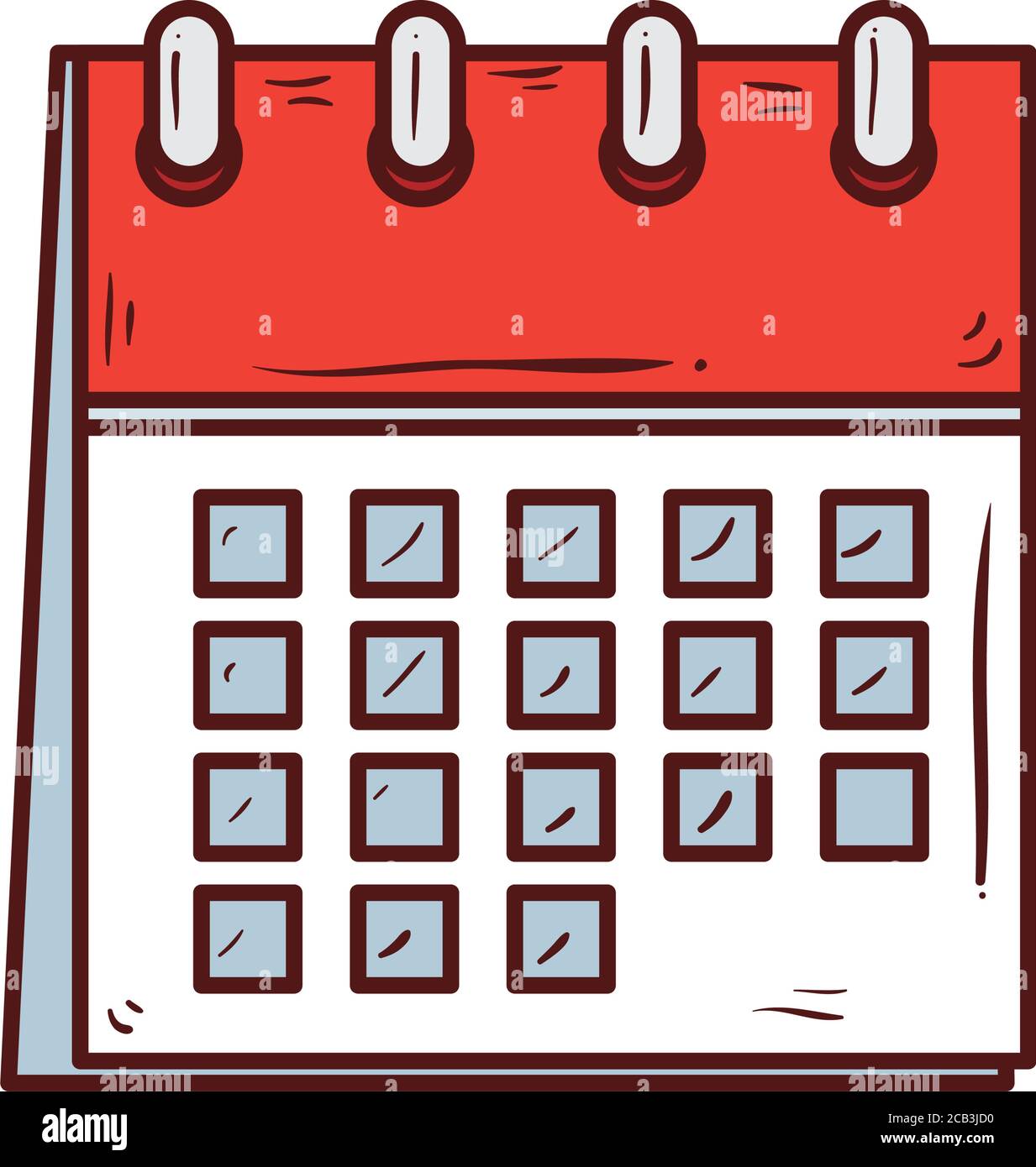 calendar reminder on white background Stock Vector Image & Art - Alamy