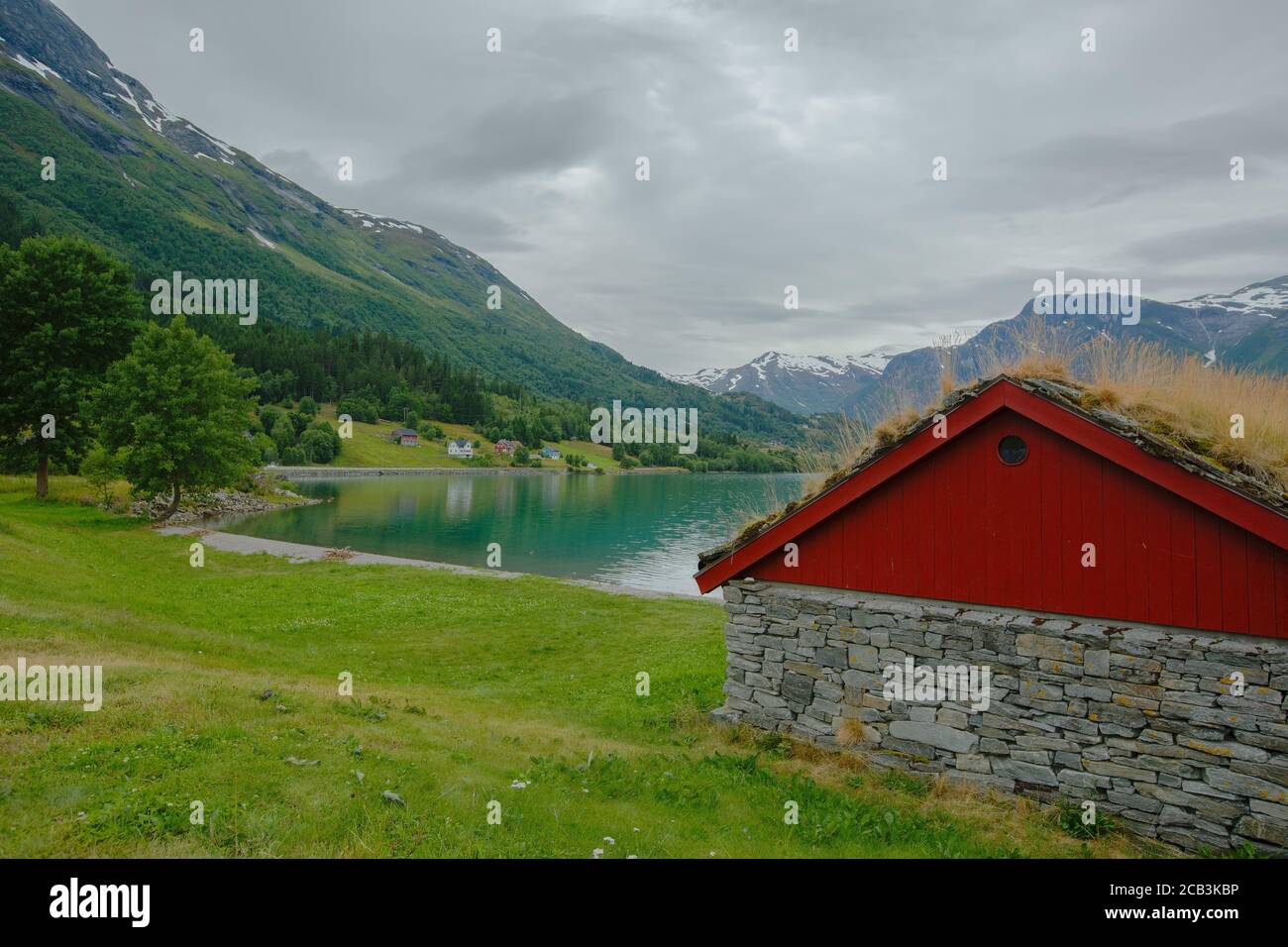 Summer landscape in Stryn Norway Stock Photo - Alamy