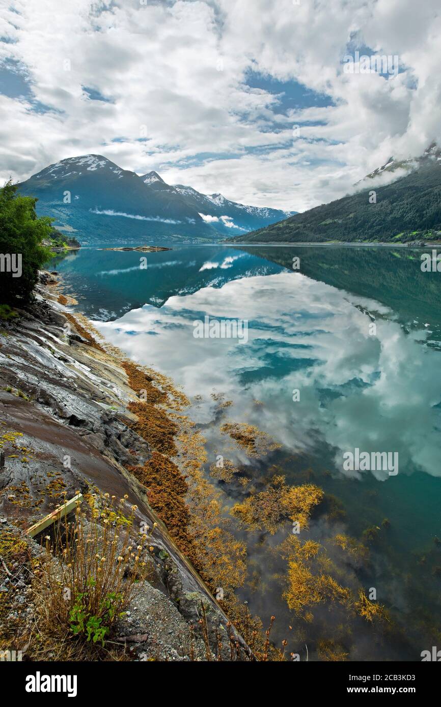 Summer landscape in Stryn Norway Stock Photo - Alamy