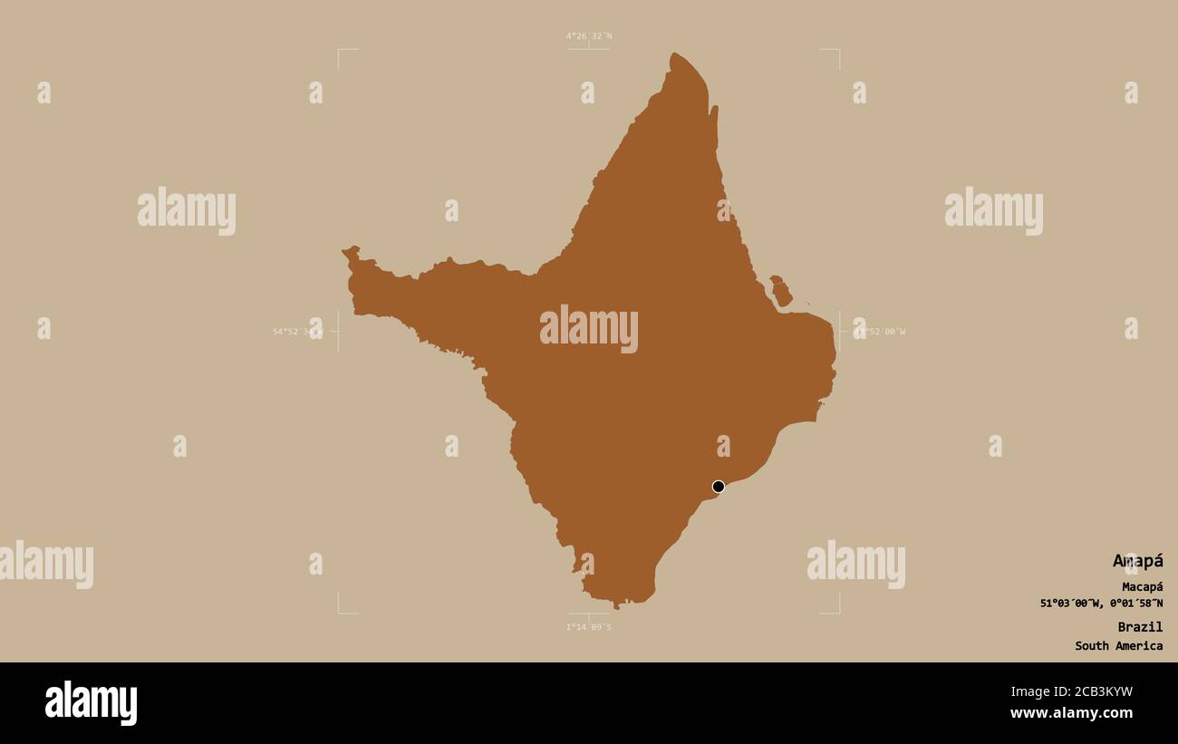 Macapa map hi-res stock photography and images - Alamy