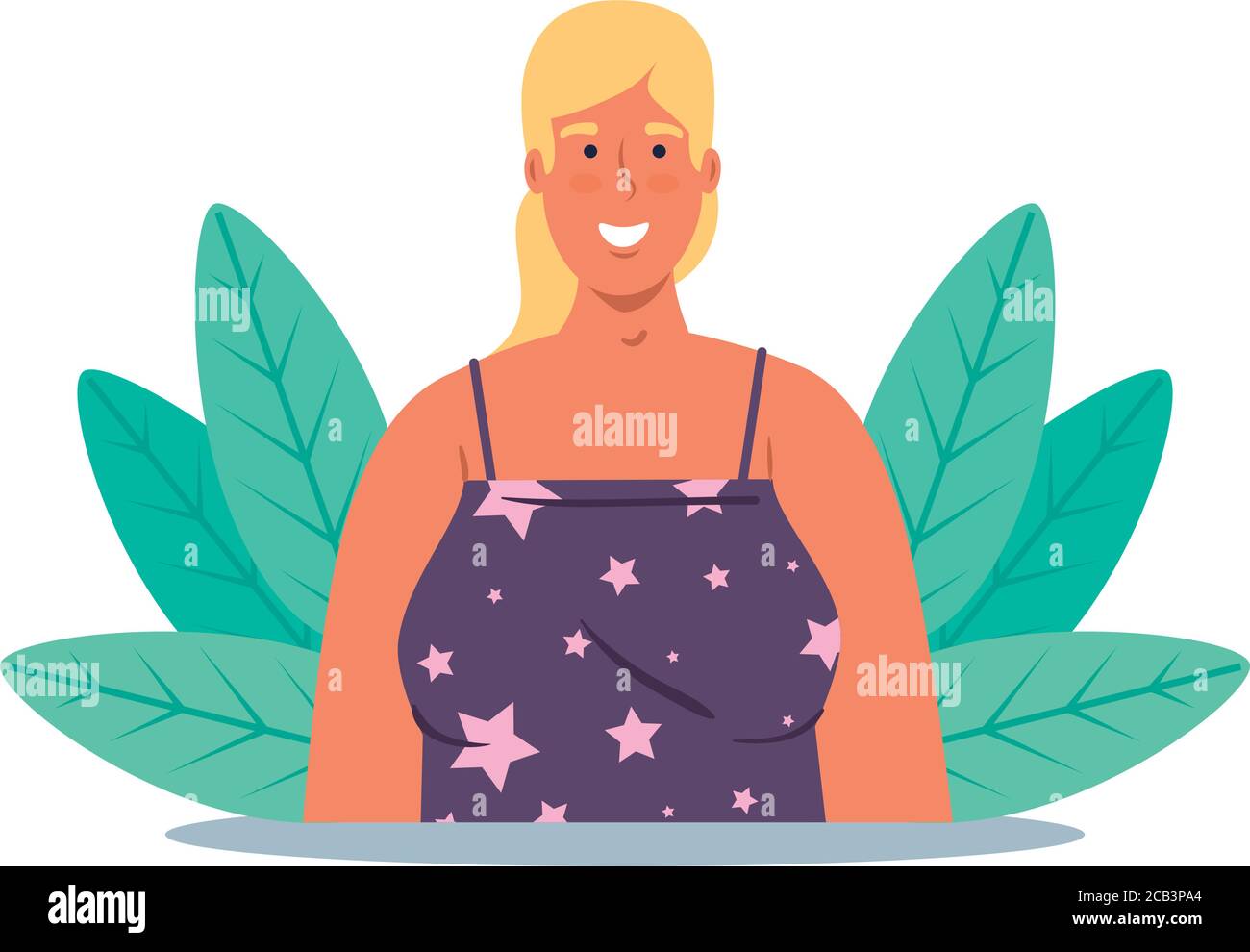 Avatar woman blond hair Stock Vector Images - Alamy