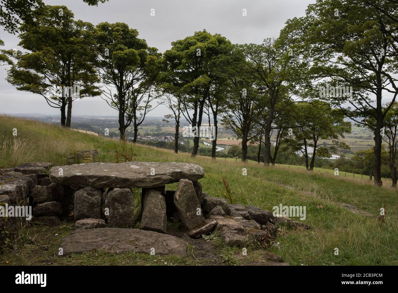 Bar Hill fort area of the Roman-era Antonine Wall, near Twechar ...