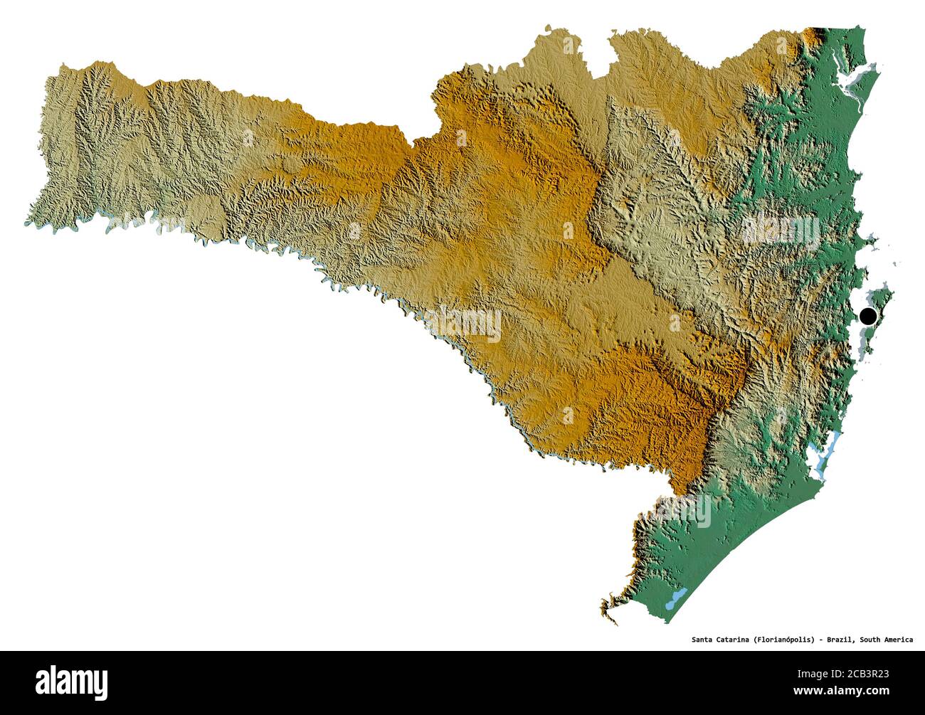 Santa Catarina Brazil Map Santa Catarina State Highlighted On Brazil