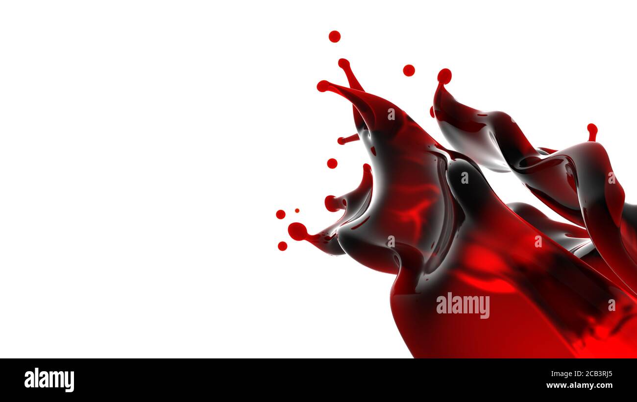 Splashes of blood isolated on white Stock Photo - Alamy