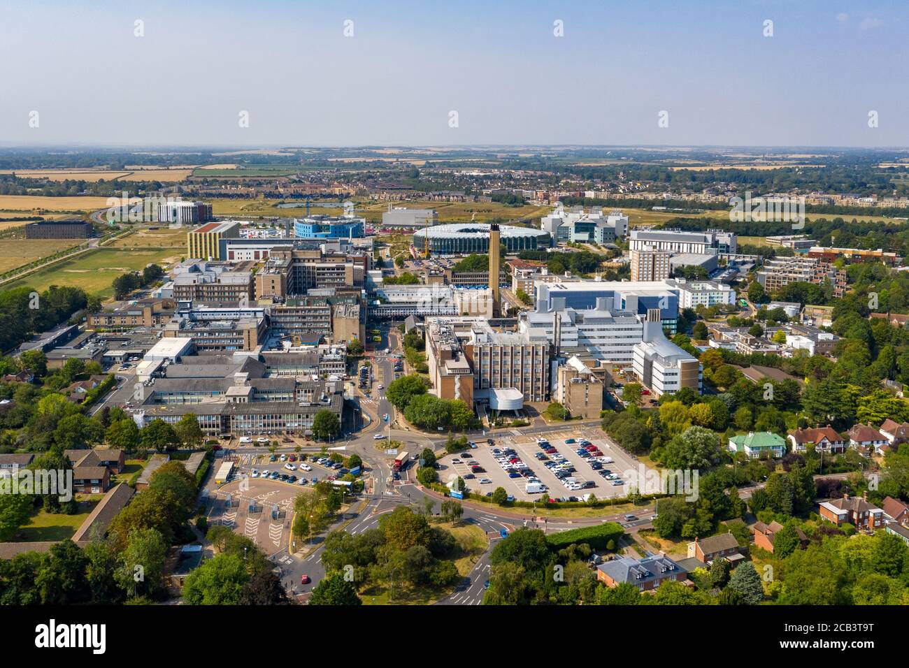 Stock Picture dated August 10th shows an aerial view of The Cambridge ...