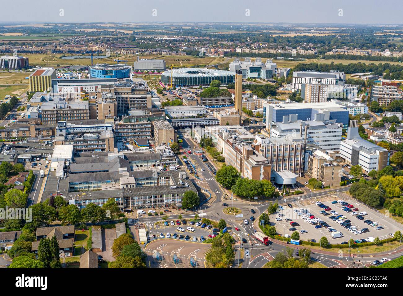 Stock Picture dated August 10th shows an aerial view of The Cambridge ...