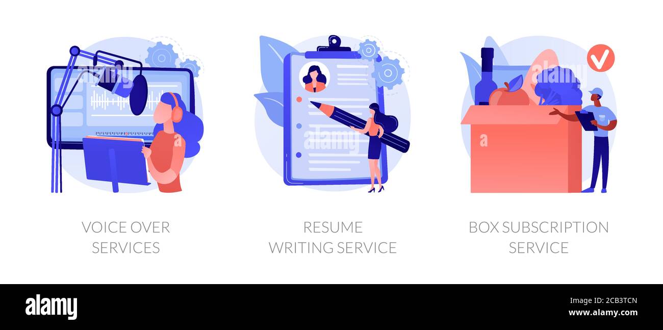 Online based jobs abstract concept vector illustrations Stock Vector ...