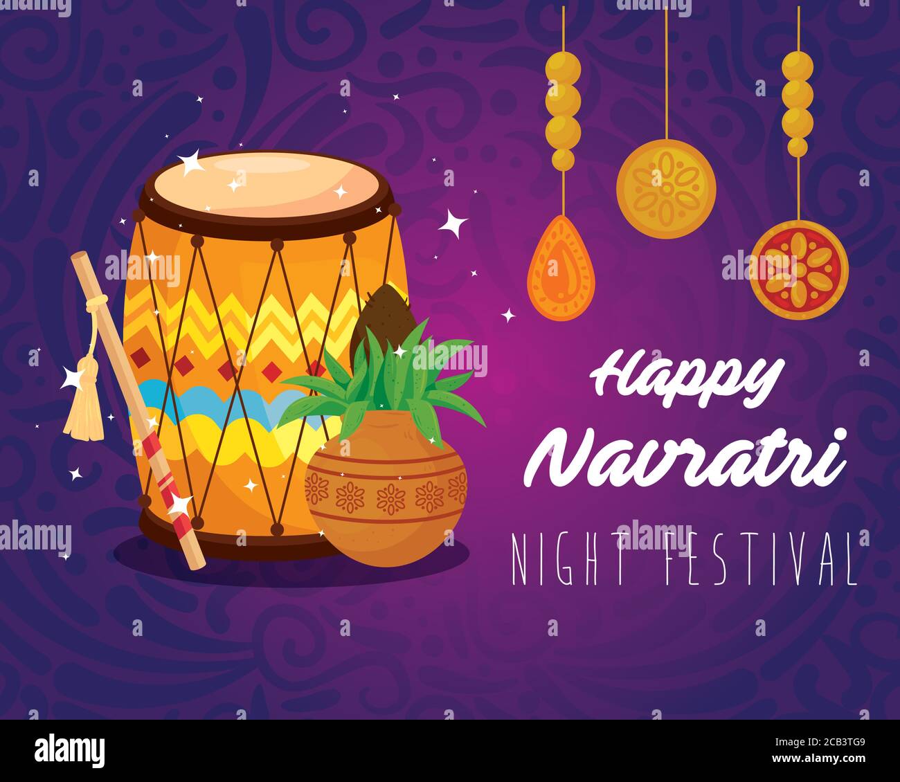 Drum hanging Stock Vector Images - Alamy