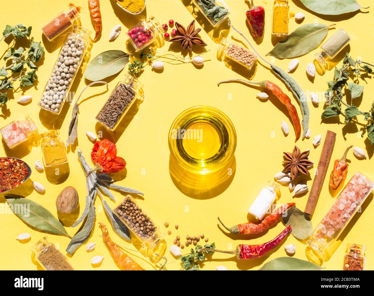 Indian spices border hi-res stock photography and images - Alamy