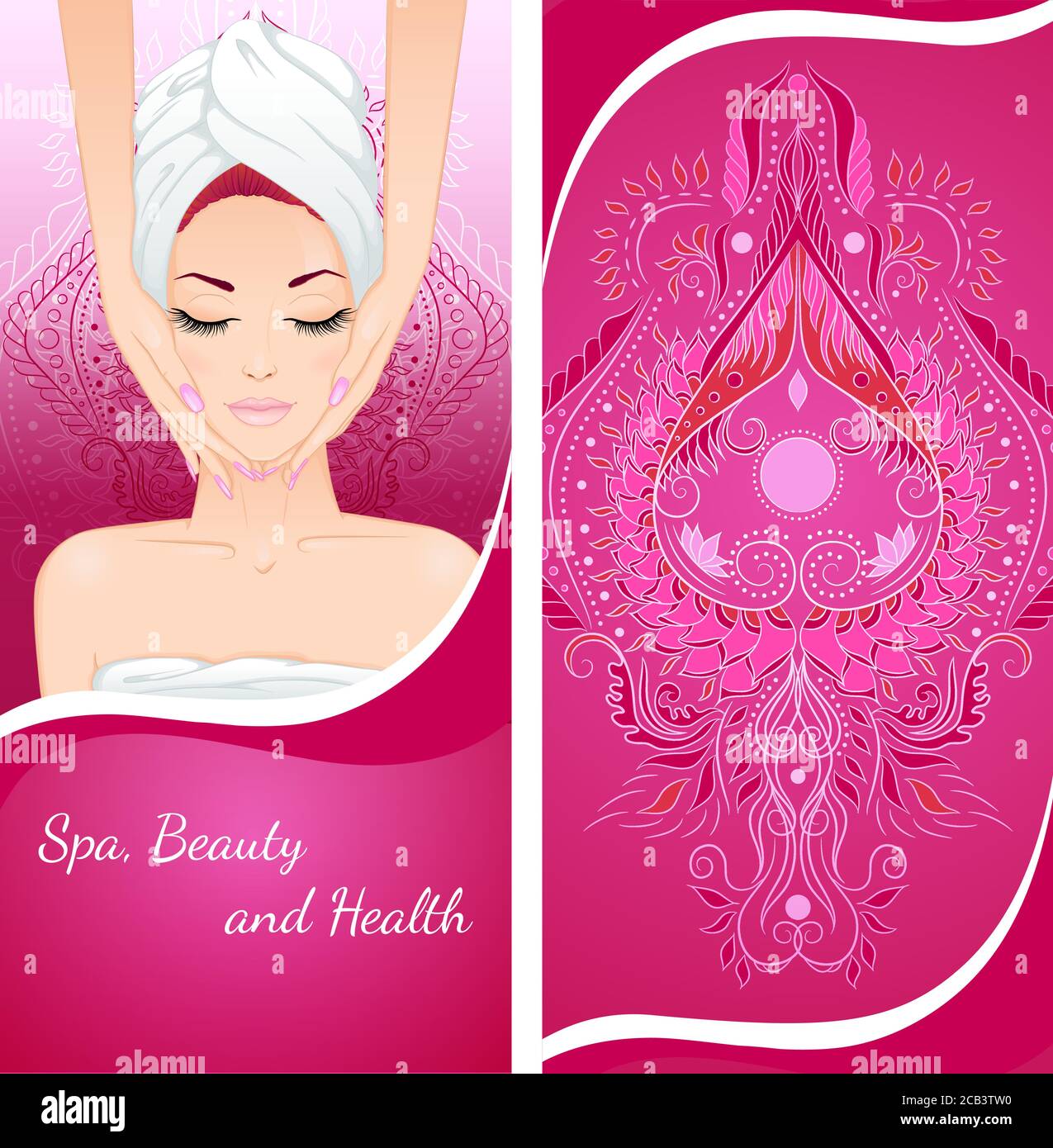 Vector illustration of a vertical banner template with a portrait of a ...