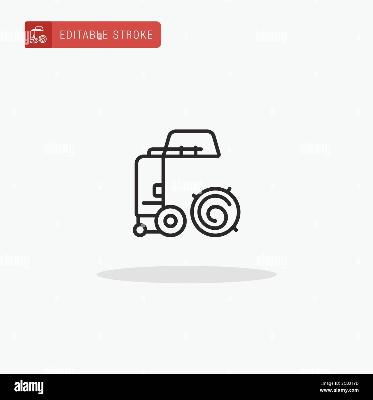 Hay Bale icon vector. Hay Bale icon for presentation Stock Vector Image ...