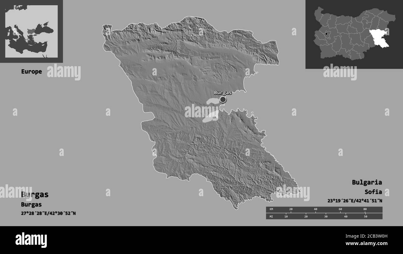 Burgas map Black and White Stock Photos & Images - Alamy