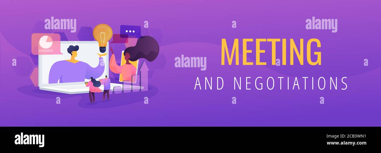 Online conference concept banner header Stock Vector Image & Art - Alamy