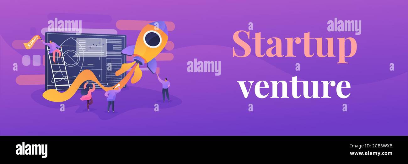 Start up concept banner header Stock Vector Image & Art - Alamy
