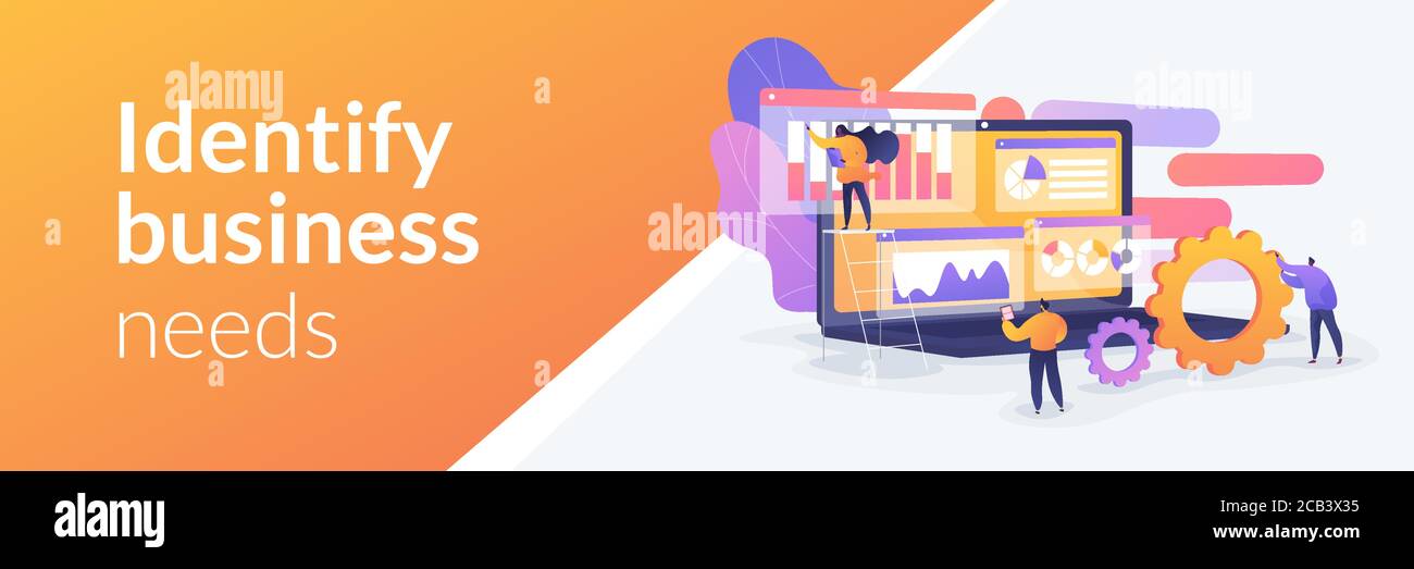 Business analysis concept banner header Stock Vector Image & Art - Alamy