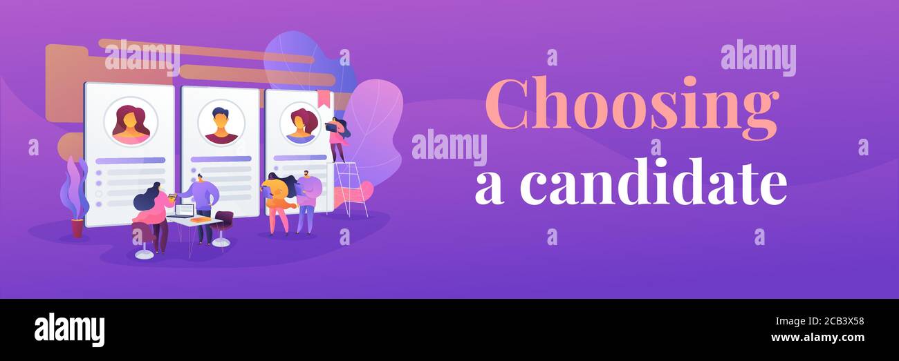 Job interview concept banner header Stock Vector Image & Art - Alamy