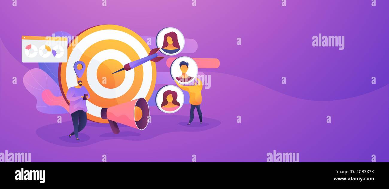 Target audience concept banner header Stock Vector Image & Art - Alamy