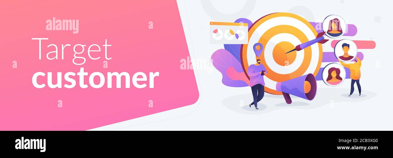Target audience concept banner header Stock Vector Image & Art - Alamy