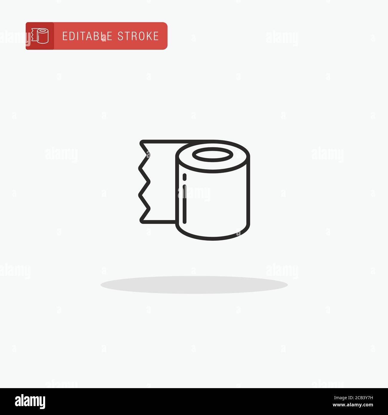 Toilet Roll icon vector. Toilet Roll icon for presentation Stock Vector ...