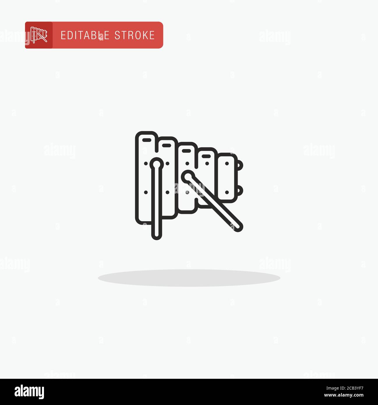 Xylophone icon vector. Xylophone icon for presentation Stock Vector ...