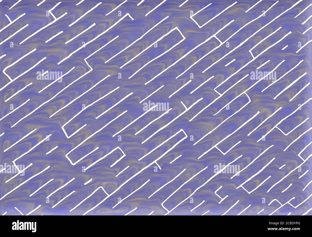 Reverse diagonal lines pattern hand drawn 3d wood base blue color ...