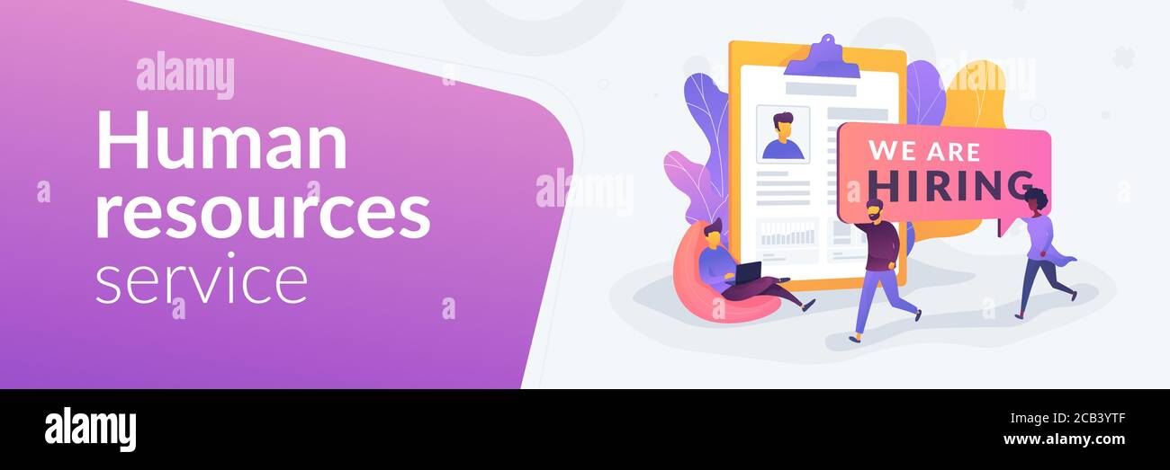 Recruitment agency web banner concept Stock Vector Image & Art - Alamy