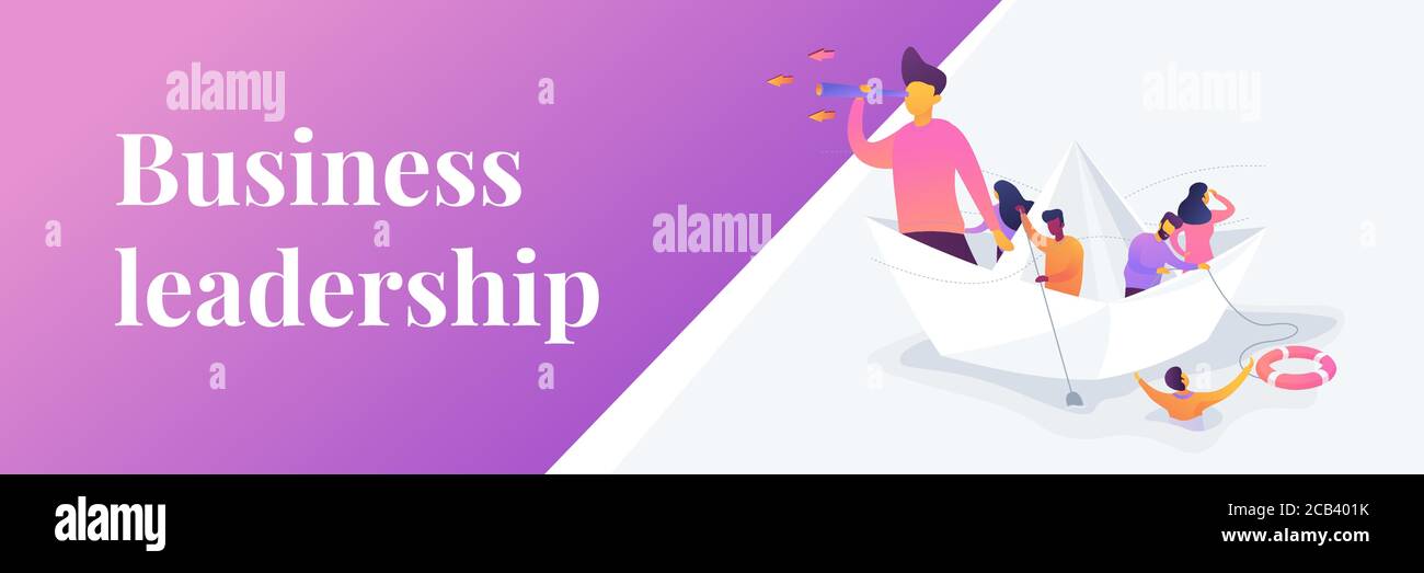 Leadership web banner concept Stock Vector Image & Art - Alamy