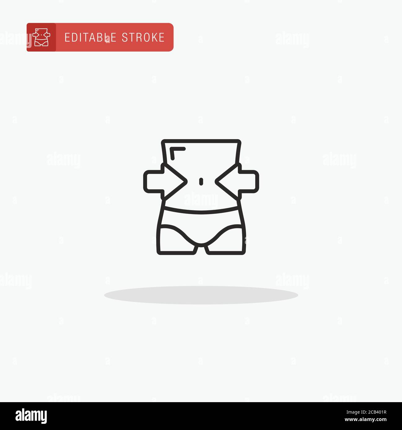 Waist icon vector. Waist icon for presentation Stock Vector Image & Art ...