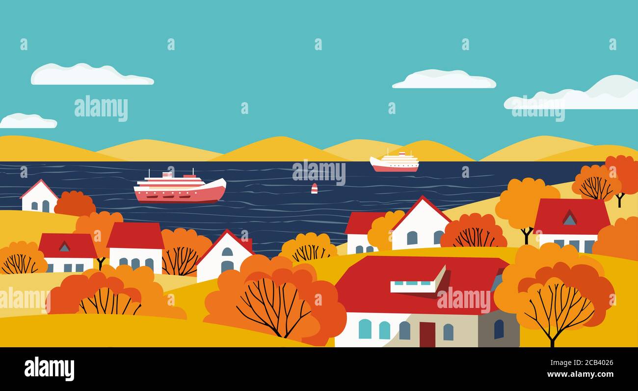 Yellow river valley vessel Stock Vector Images - Alamy