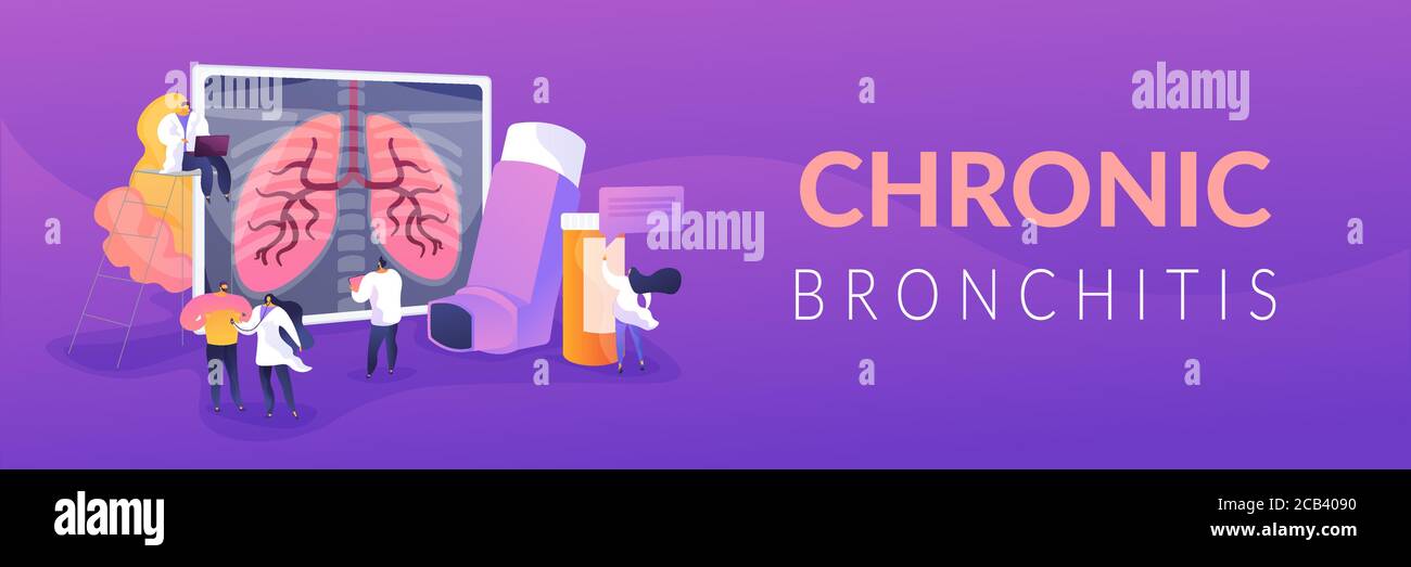 Chronic obstructive pulmonary disease concept banner header Stock ...