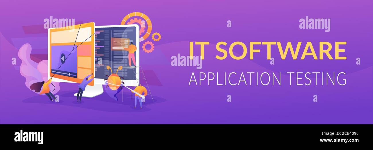 Software testing concept banner header Stock Vector Image & Art - Alamy Software testing concept banner header Stock Vector Image & Art - Alamy