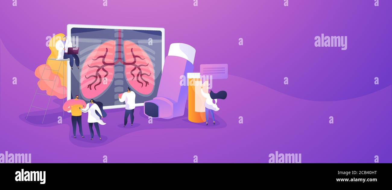 Chronic obstructive pulmonary disease concept banner header Stock ...