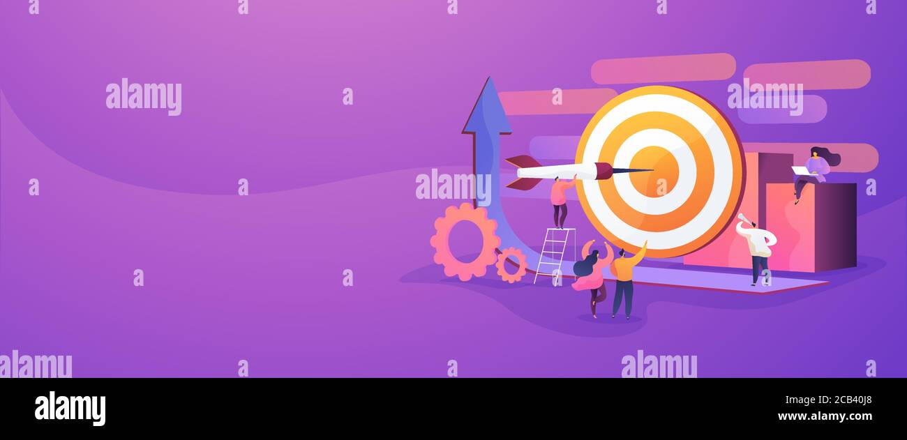 Goals concept banner header Stock Vector Image & Art - Alamy