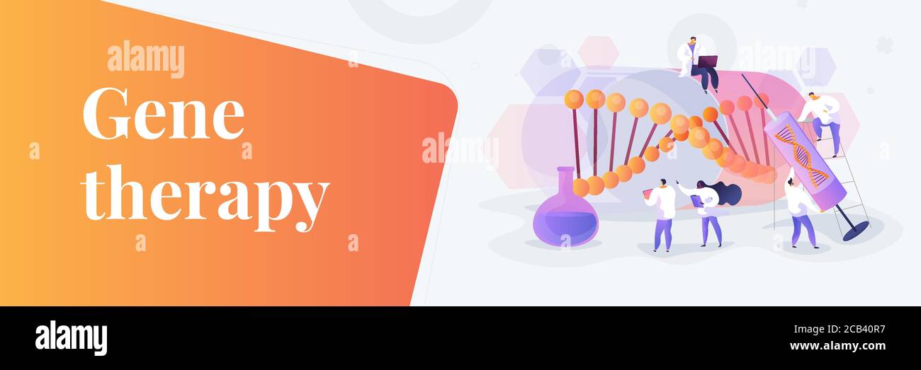 Gene therapy concept banner header Stock Vector Image & Art - Alamy