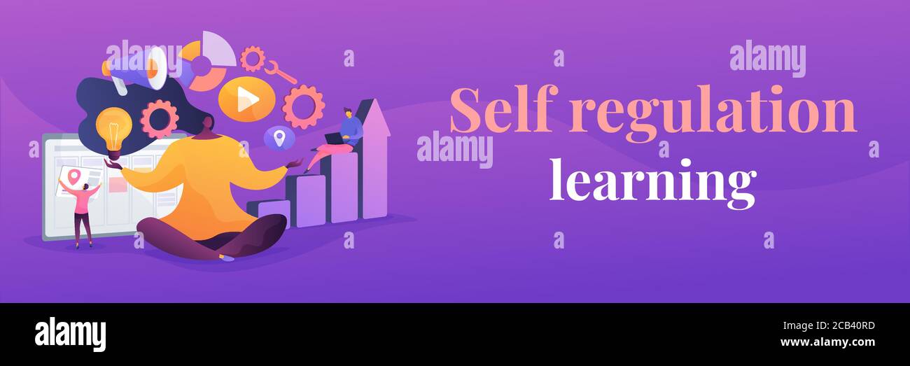 Self management concept banner header Stock Vector Image & Art - Alamy