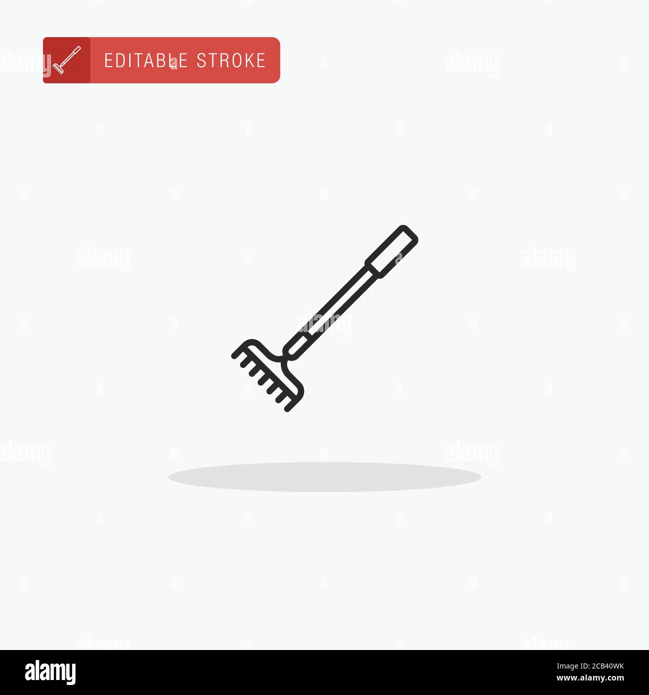 Rake icon vector. Rake icon for presentation Stock Vector Image & Art ...