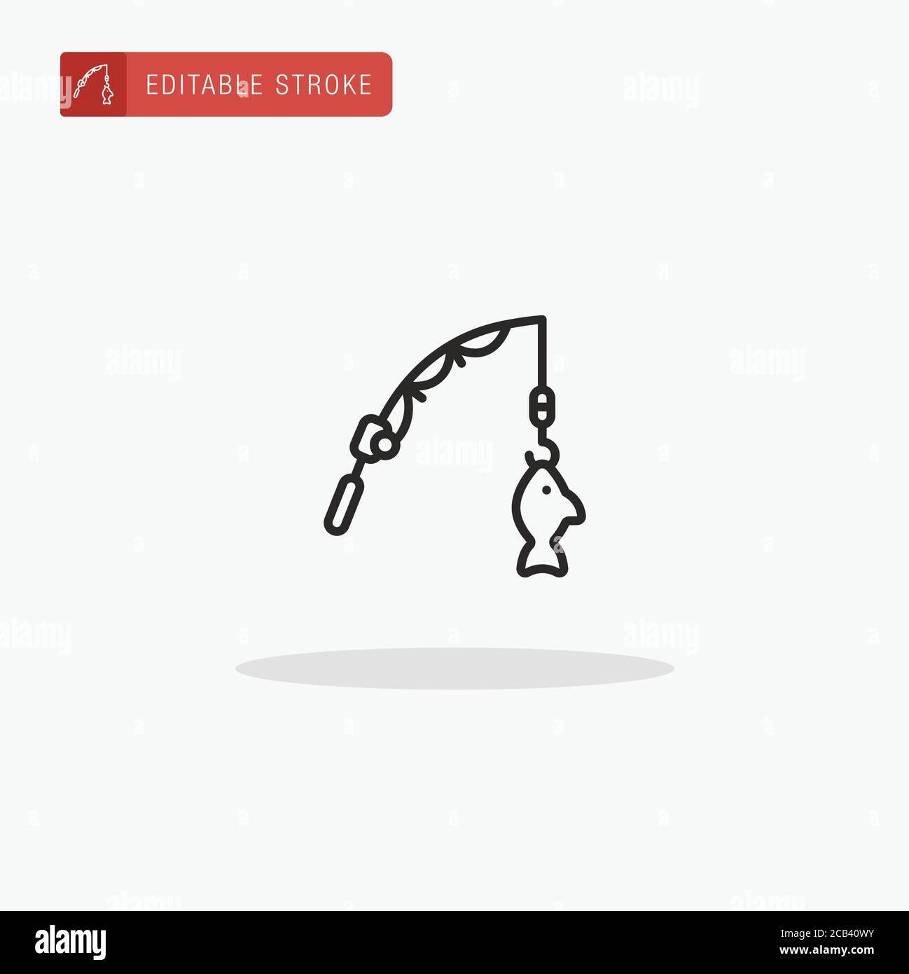 Rod icon vector. Rod icon for presentation Stock Vector Image & Art - Alamy