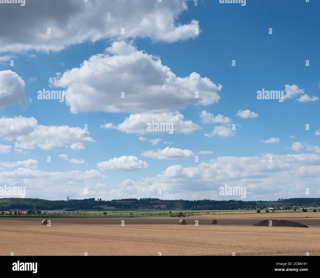 rural landscape between Lens and Arras in the north of france Stock ...