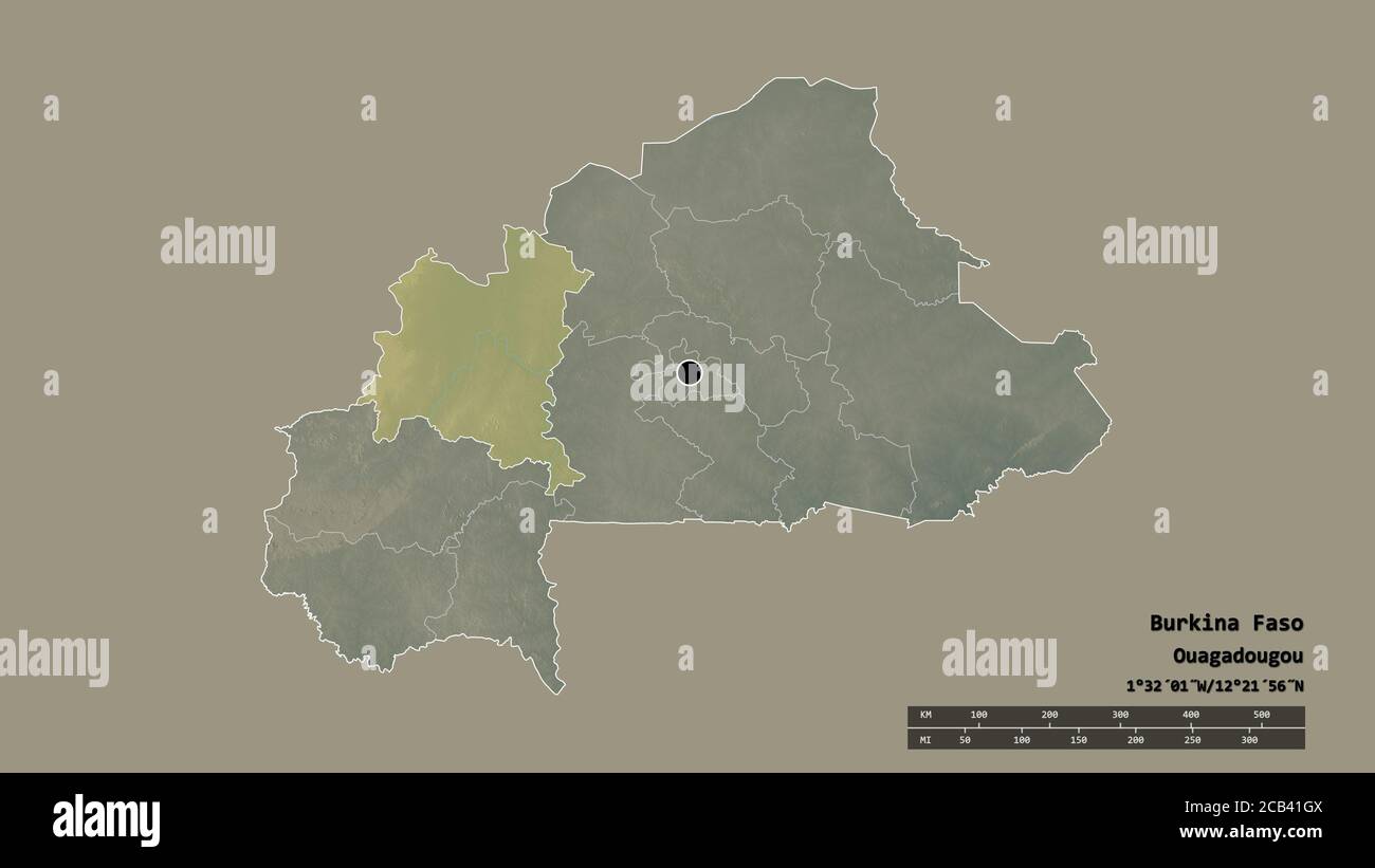 Boucle du mouhoun map hi-res stock photography and images - Alamy